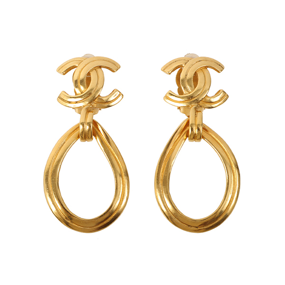 CHANEL | Jewelry | Chanel 996 Made Cc Mark Drop Swing Earrings | Poshmark